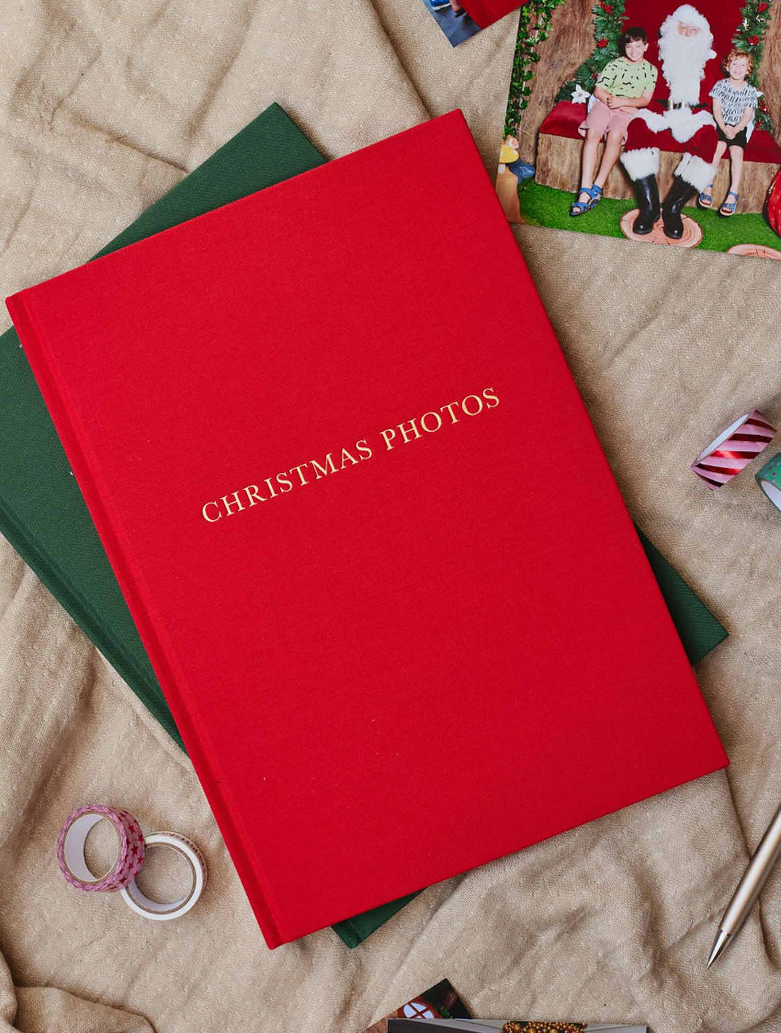 Christmas Photos DIY Album - Red - Write To Me US