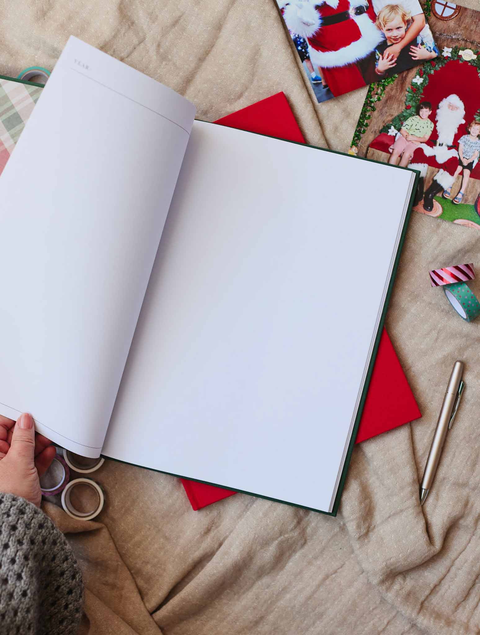 Christmas Photos DIY Album - Forest Green - Write To Me US