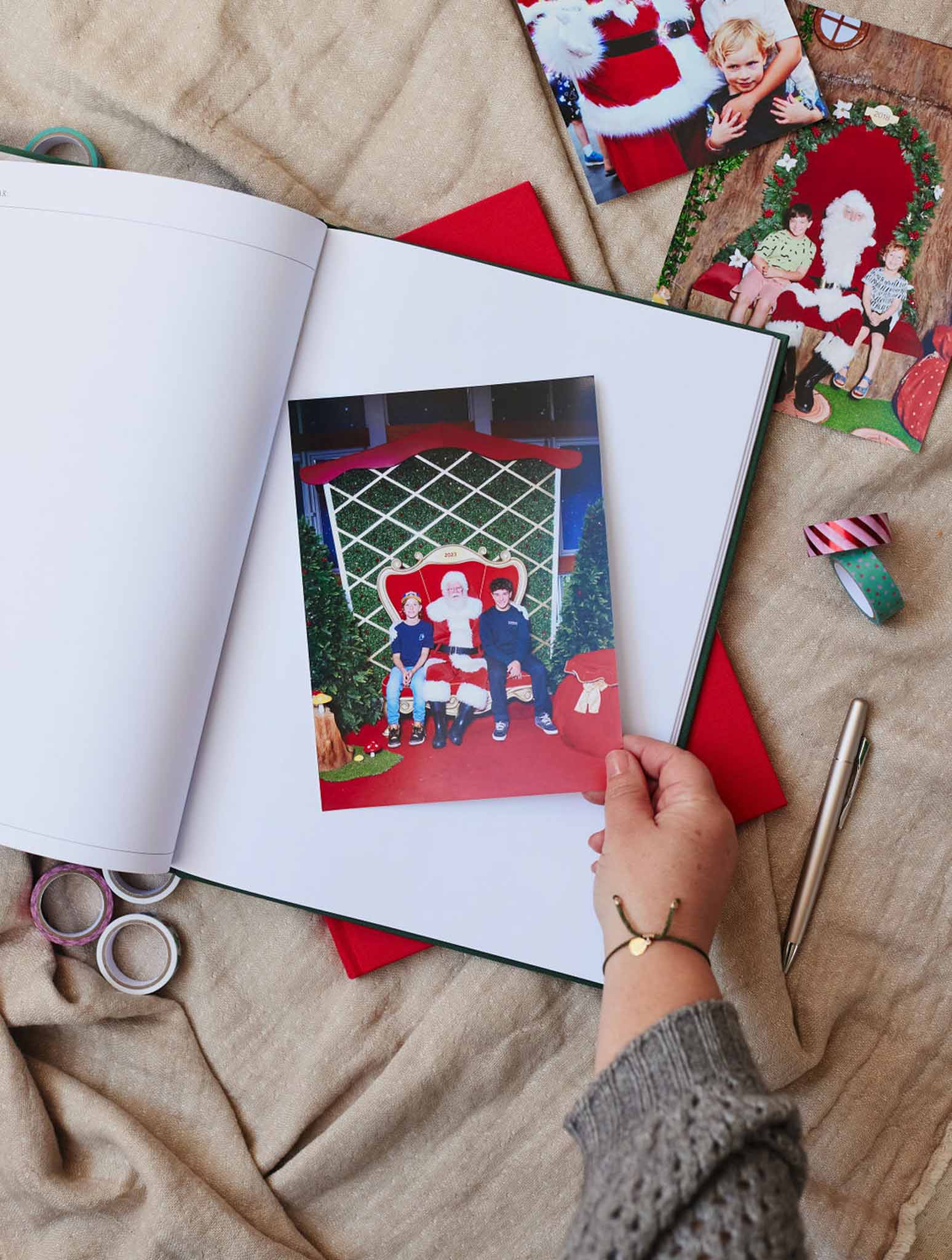 Christmas Photos DIY Album - Forest Green - Write To Me US